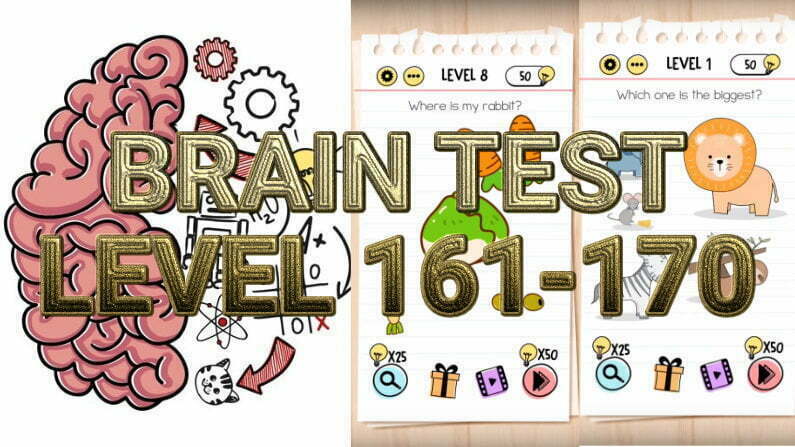 Brain Test: Tricky Puzzles Level 161-170 Answers