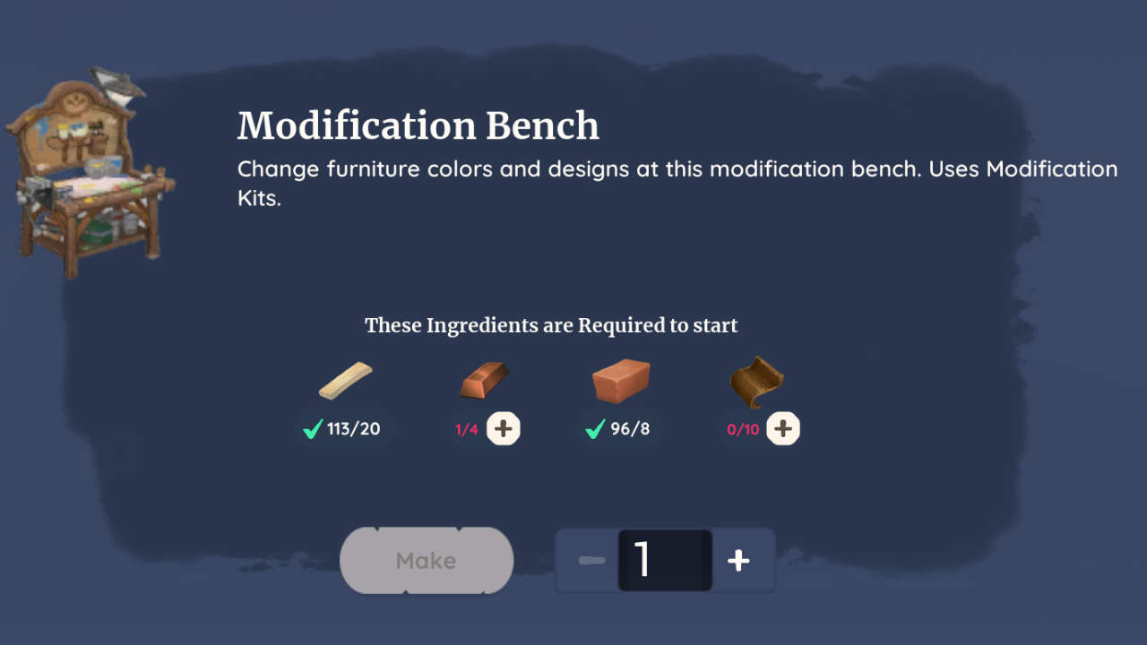 How To Craft A Modification Bench In Palia?