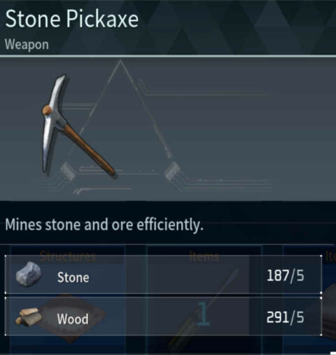 How To Craft Stone Pickaxe In Palworld
