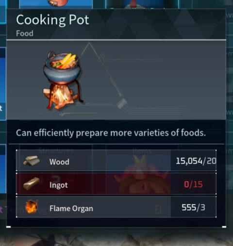 How To Craft Cooking Pot In Palworld