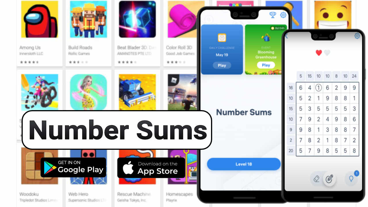 Number Sums - Numbers Game Level 12
